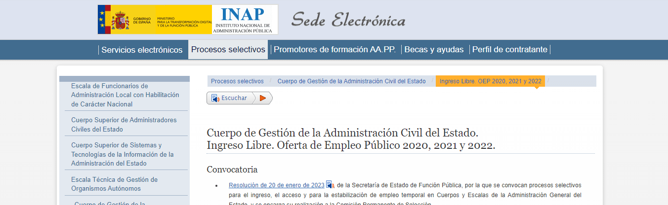 GACE AGE: Nombramientos en prácticas y curso selectivo | Oposiciones Actur